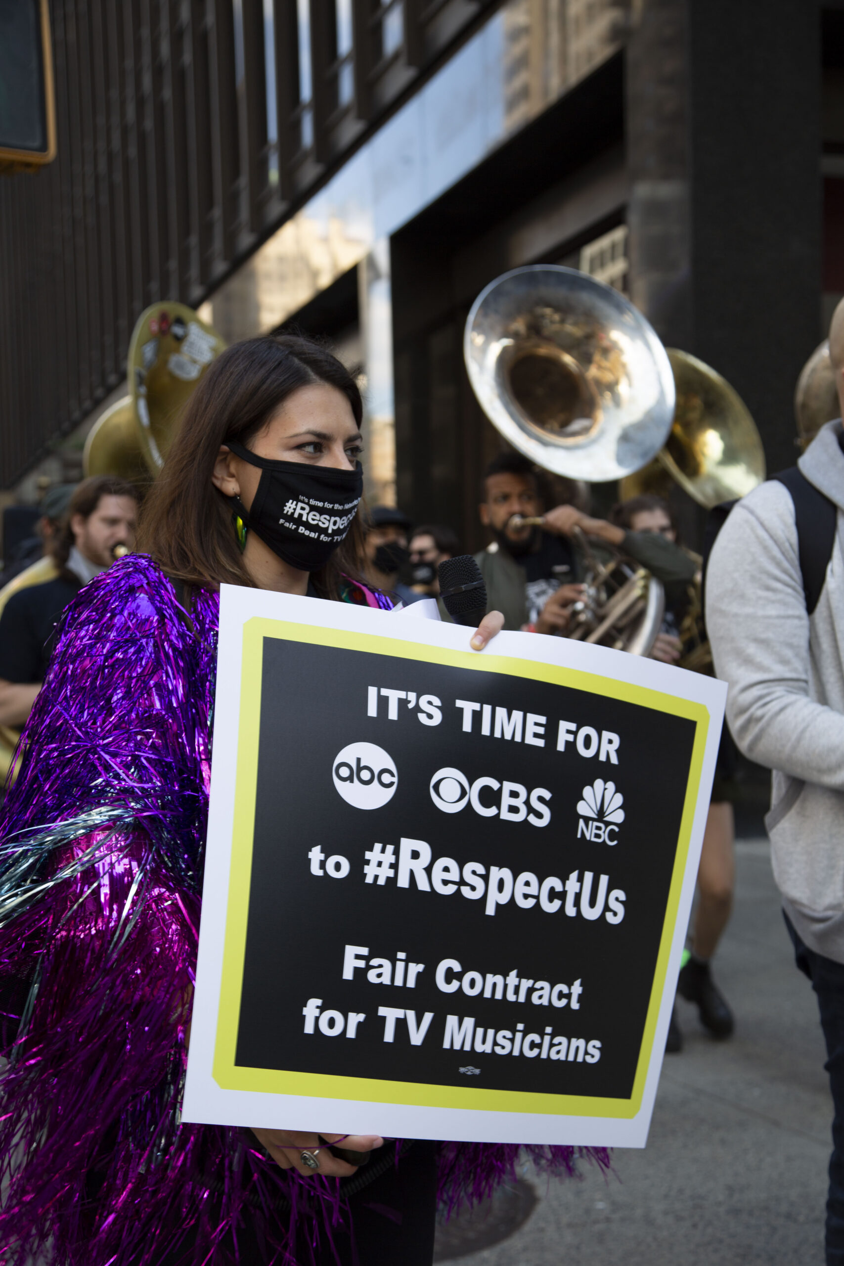 TV Musicians Rally & March through Times Square to Demand a Fair ...